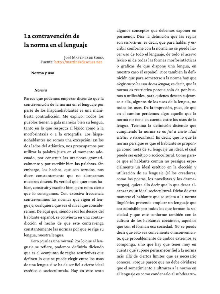 04 - de Sousa 2003 - La Contravención de La Norma en El Lenguaje ...