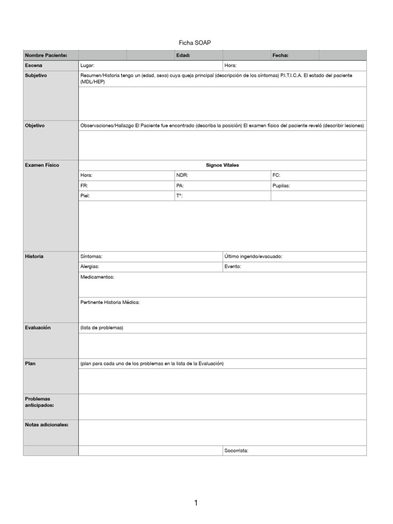 Ficha SOAP | PDF
