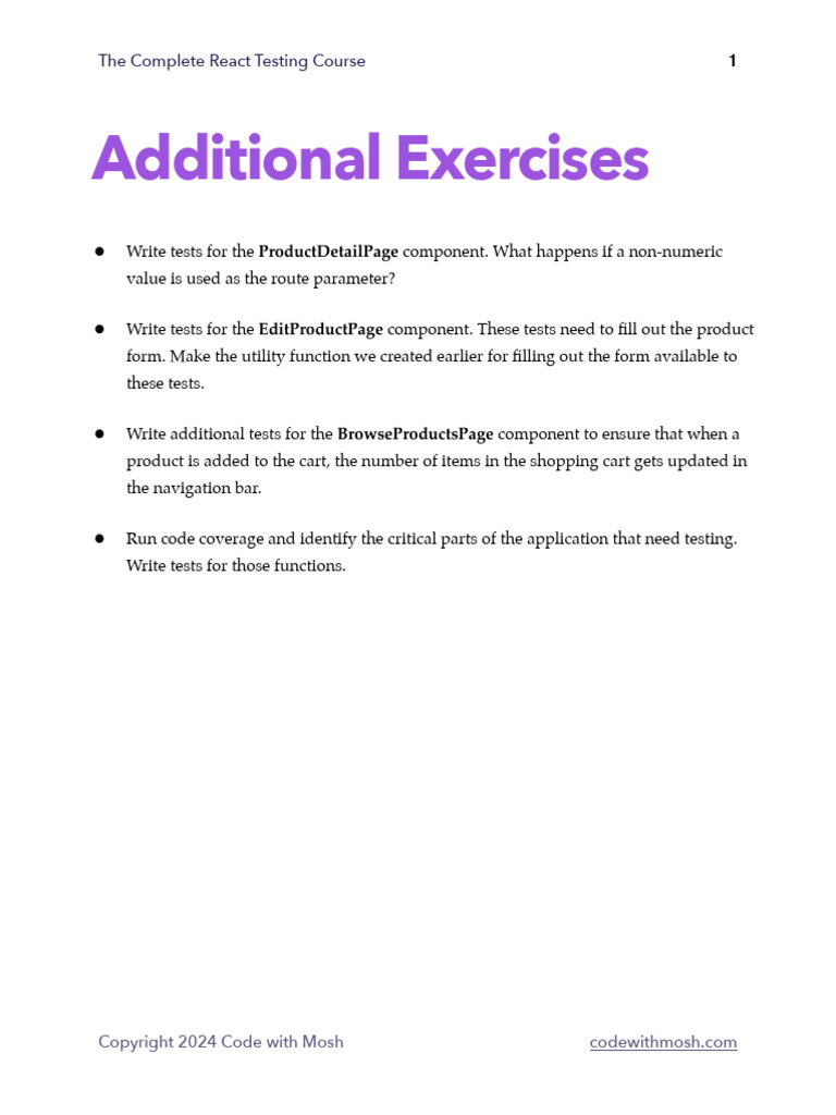 Routing - Additional Exercises | PDF