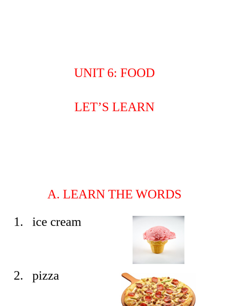 Unit 6 - Let's Learn | PDF