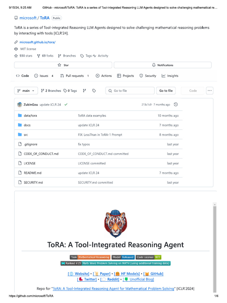ToRA A Tool-Integrated Reasoning Agent | PDF