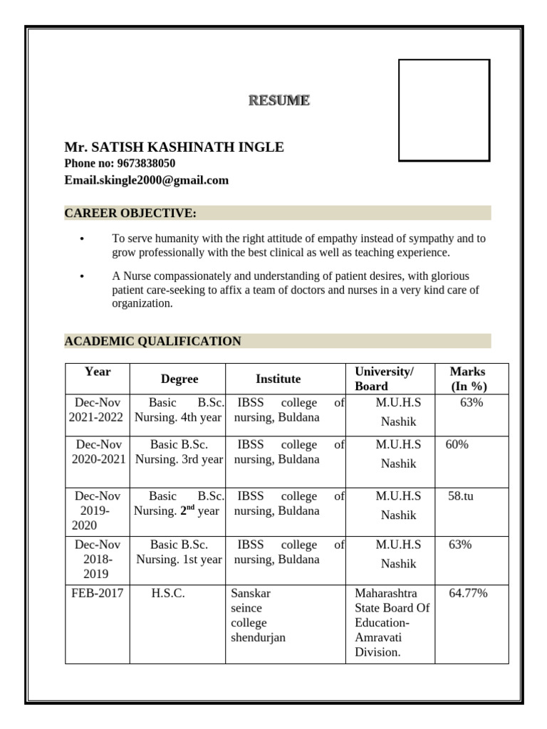 satish resume 1 | PDF