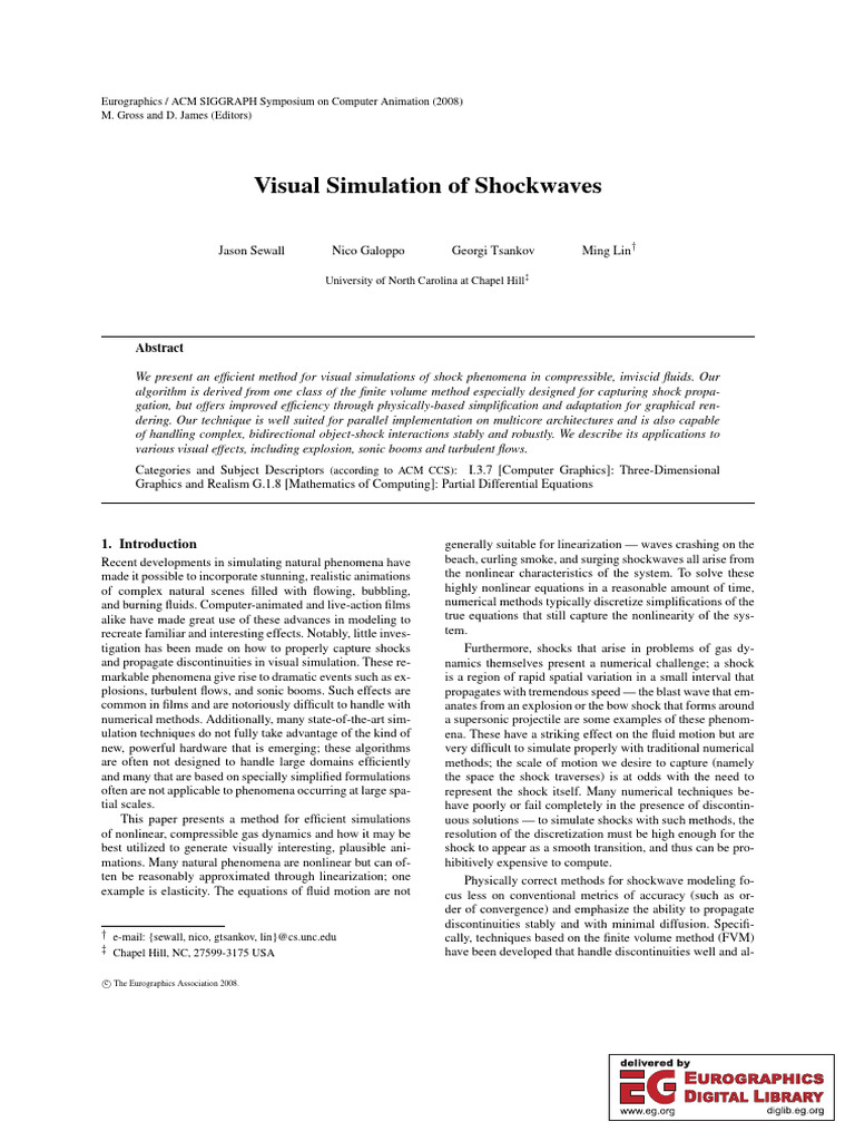 47 Cmb Visual Simulation of Shockwaves | PDF