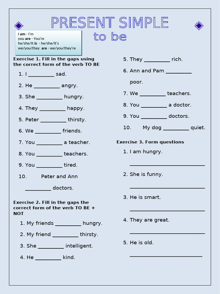 To Be and Have Got Present Simple - 109720 | PDF | Ornithology ...