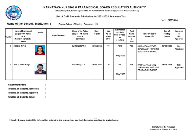 Student Registration Report | PDF | Vocational Education | Higher Education
