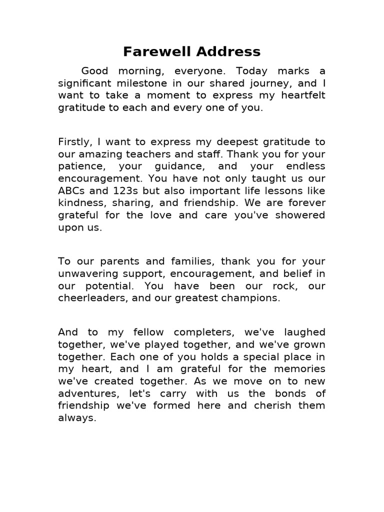 Farewell Address | PDF