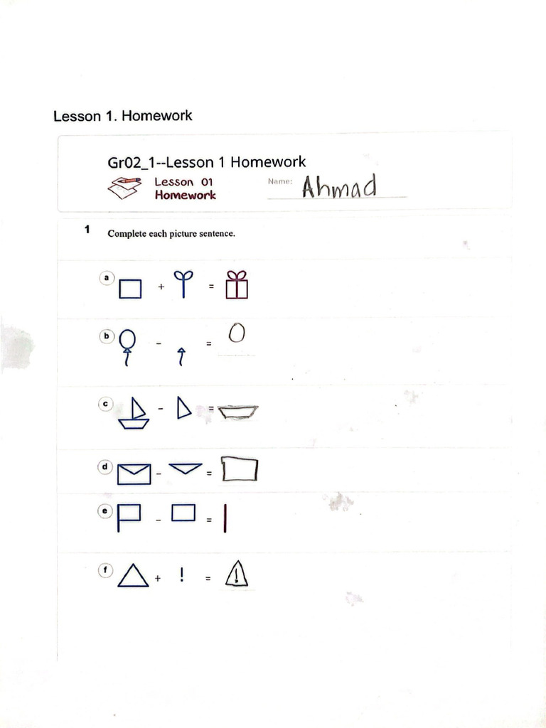 HomeWork1 RSM GRADE 2 | PDF