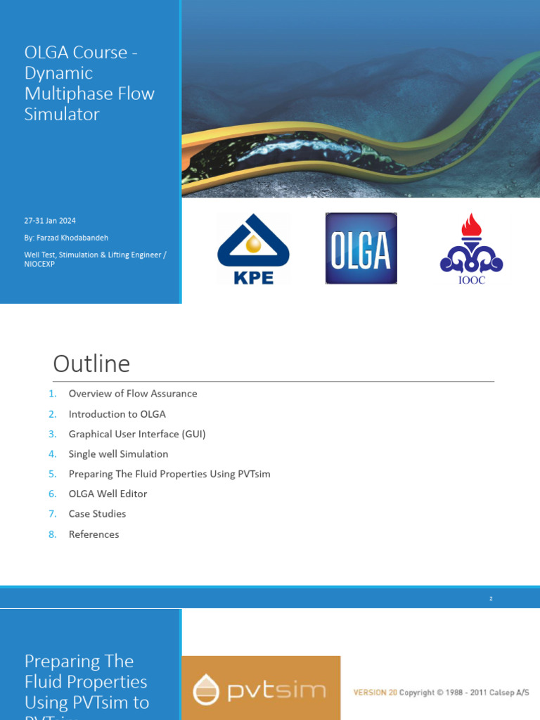 OLGA Course-Dynamic Multiphase Flow Simulator-2024-Part5 | PDF