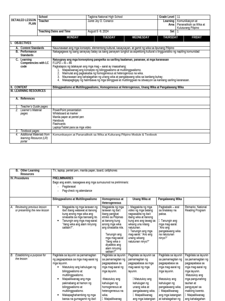 DLL KPWKP Q1 WK2 | PDF | Cognition | Learning