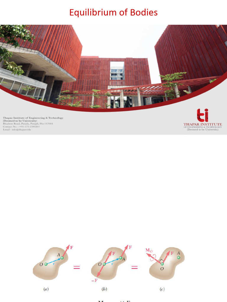 Equilibrium of Bodies, FBD | PDF