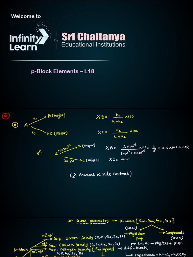 04 - NEET - XII - P-Block Elements - L18 | PDF