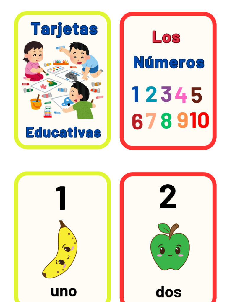 Tarjetas Educativas de Los Colores Vocabulario Colorido | PDF