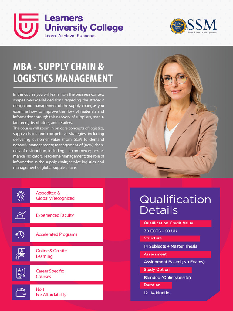 SSM Mba Supply Chain Management | PDF