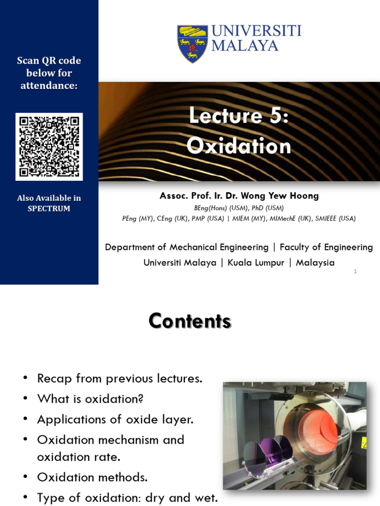Lec 5 Oxidation | PDF