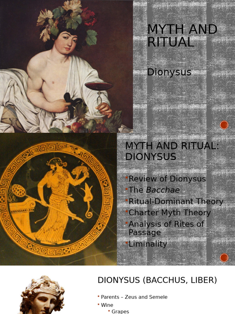 Myth and Ritual - The Bacchae | PDF