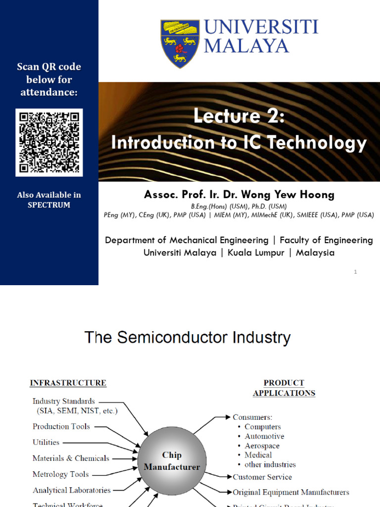 Lec 2 - Intro To IC Technolology | PDF