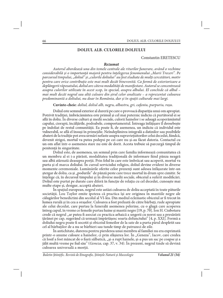 66 - 73 - Doliul Alb. Culorile Doliului | PDF