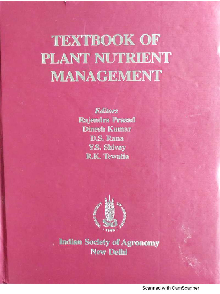 Textbook of Plant Nutrient Management by IAS-. | PDF
