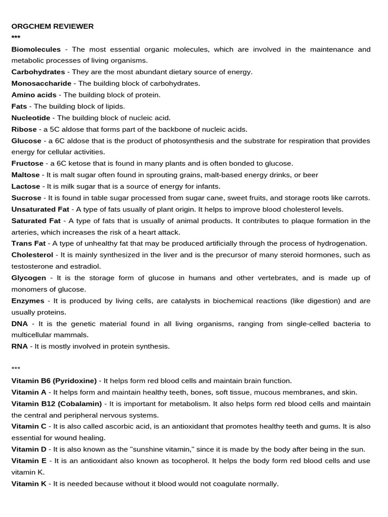 Orgchem Final Reviewer | PDF