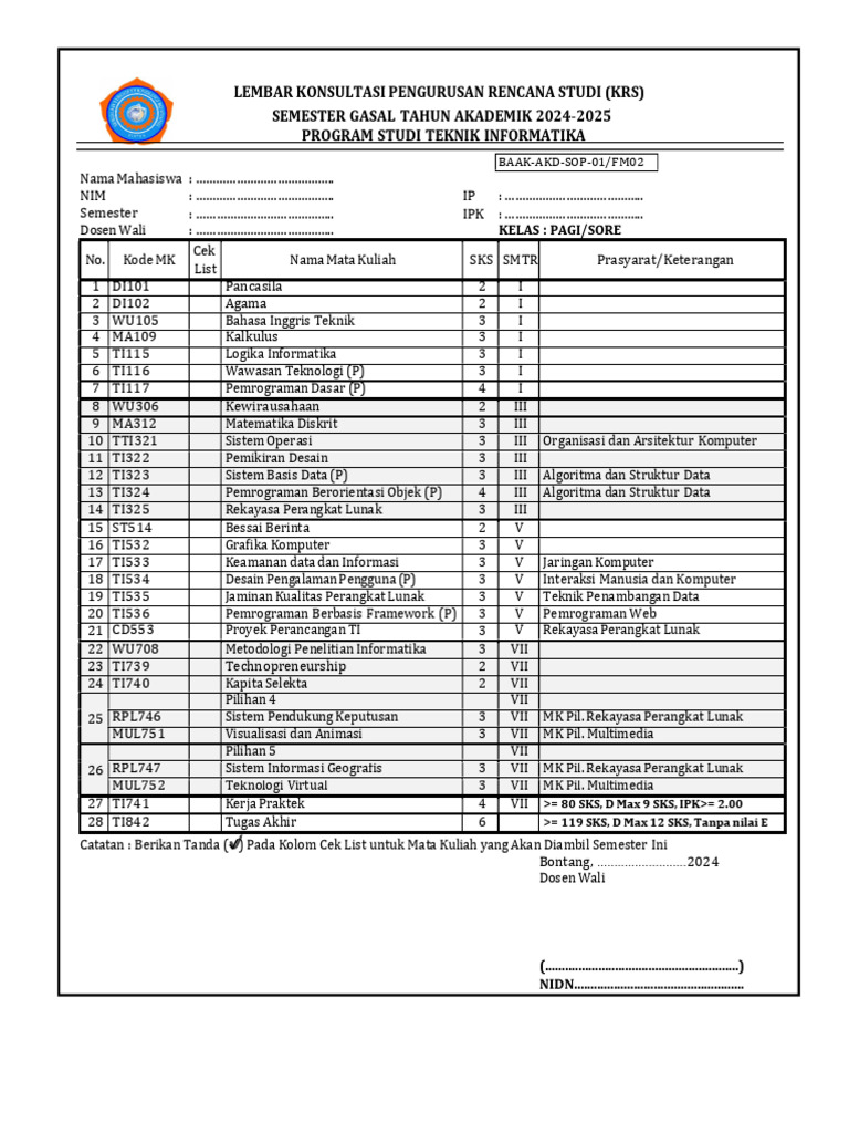 Lembar Konsul TI 2 | PDF