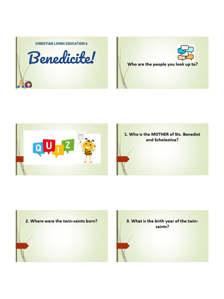 Week 5_ St Benedict | PDF