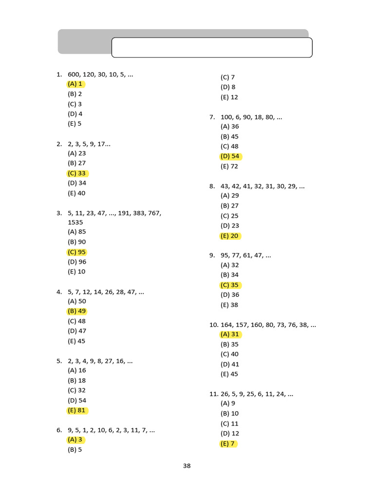 Deret Angka Dan Deret Huruf | PDF