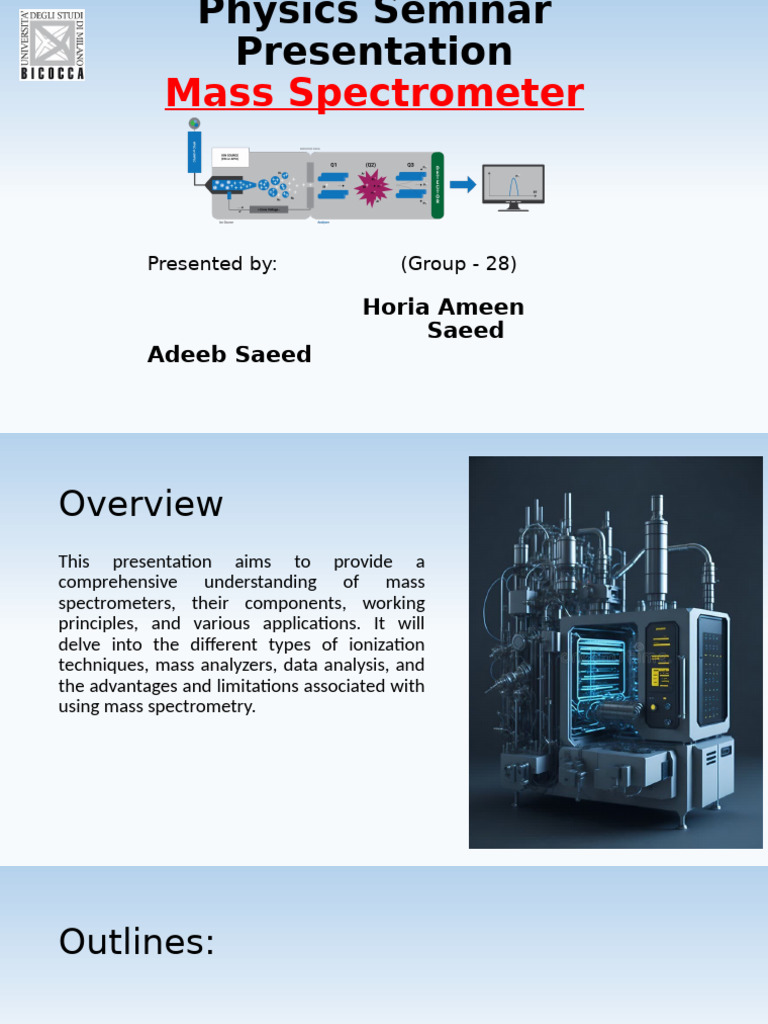 Final - PPT - Mass Spectrometer | PDF