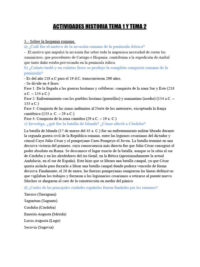 Actividades 5 Tema 1; 1 Tema 2 | PDF