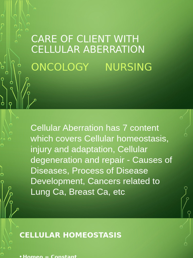 Cellular Aberration Power Point | PDF