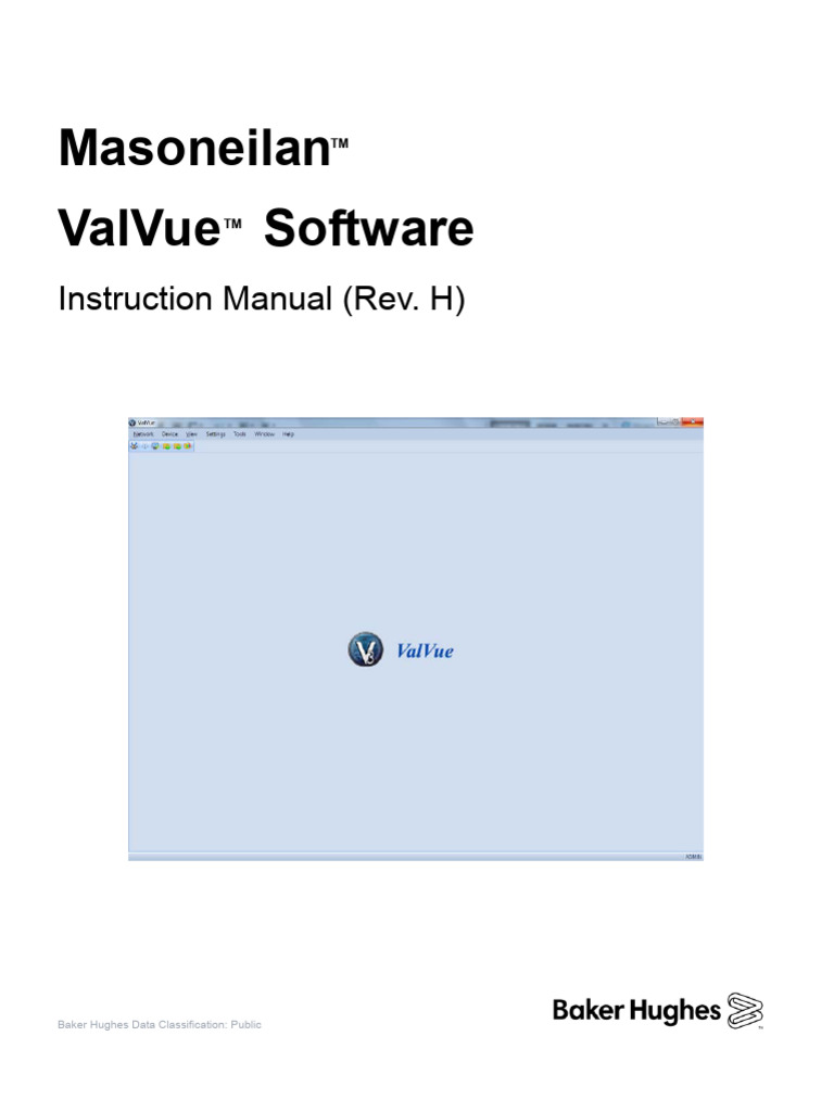 BHMN ValVue DTM Software IOM 31426H 0420 English | PDF