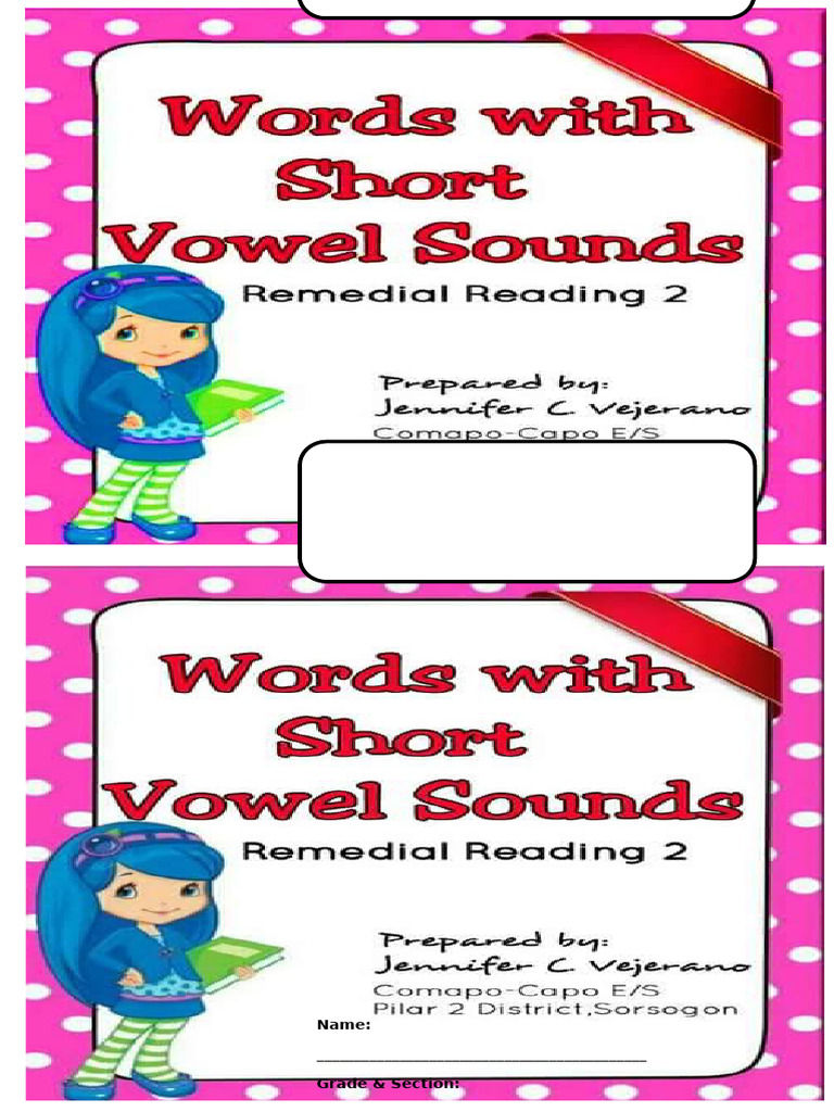 English Remedial Booklet Cover | PDF