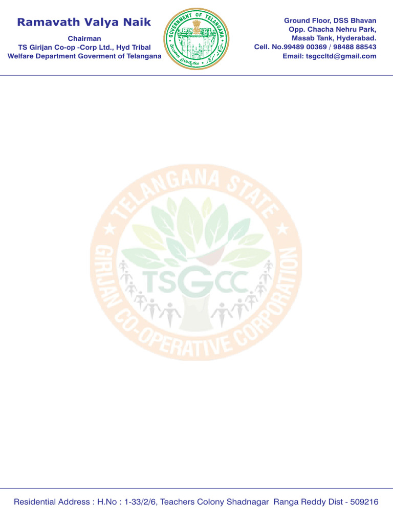 Ramavath Valya Naik Letter Head | PDF