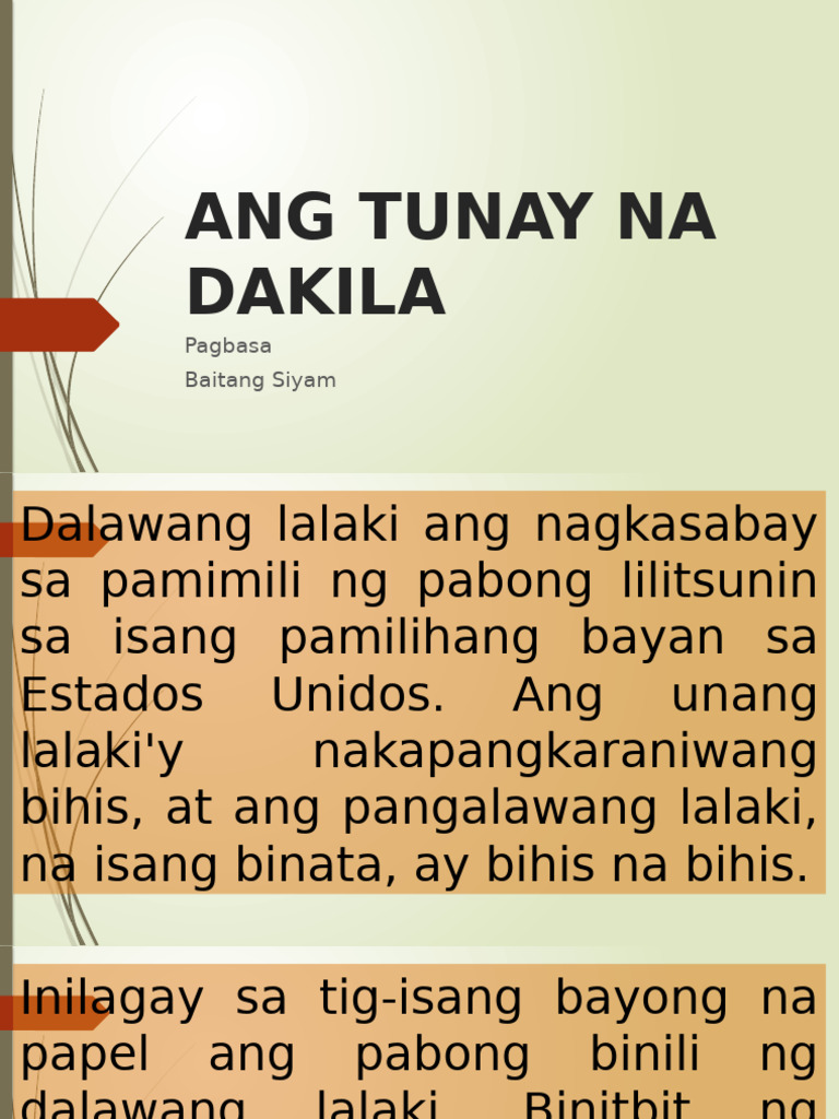 Ang Tunay Na Dakila | PDF