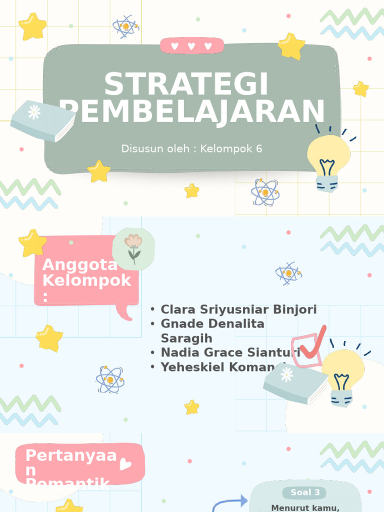 Strategi Pembelajaran | PDF