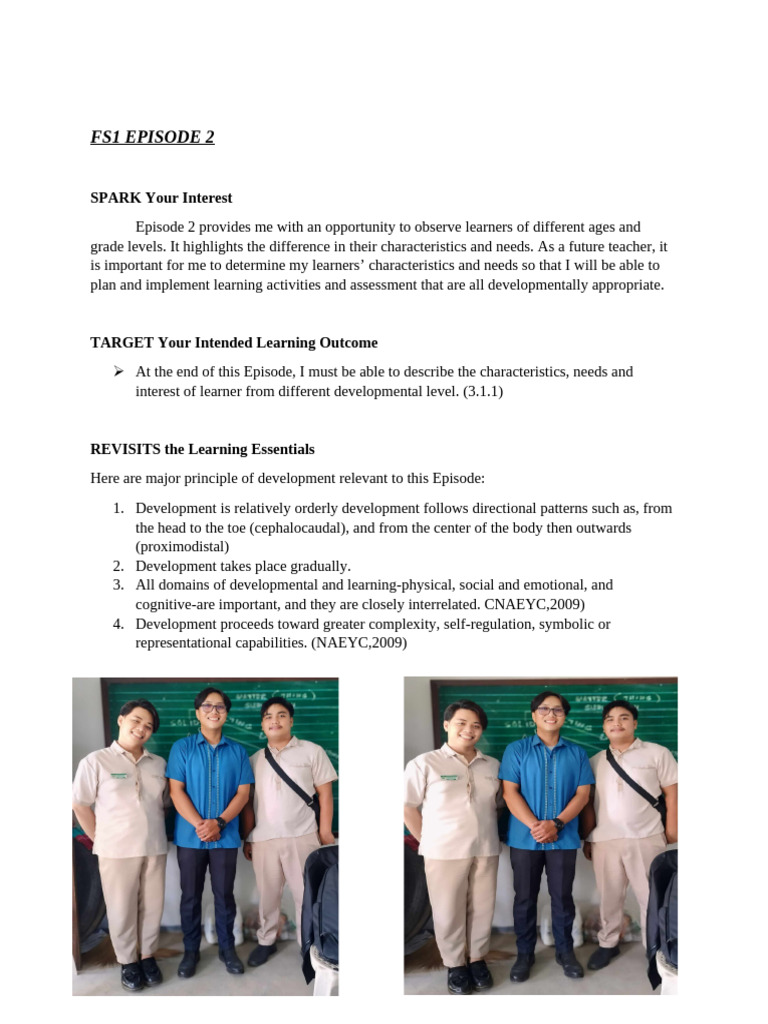 Understanding Learner Development Stages | PDF | Learning | Teachers