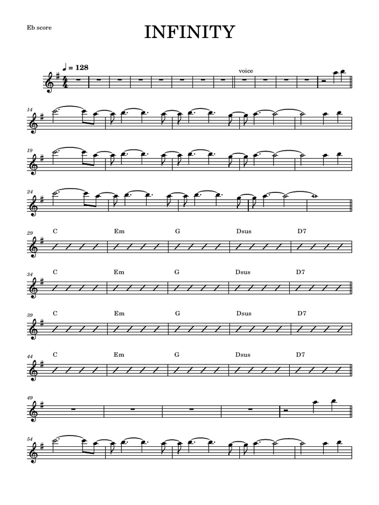 Infinity Eb Score | PDF