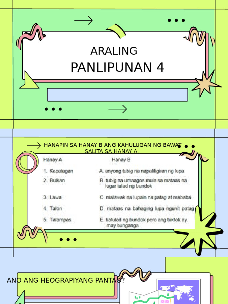 Araling Panlipunan PPT Week 7 1SR Quarter G4 | PDF