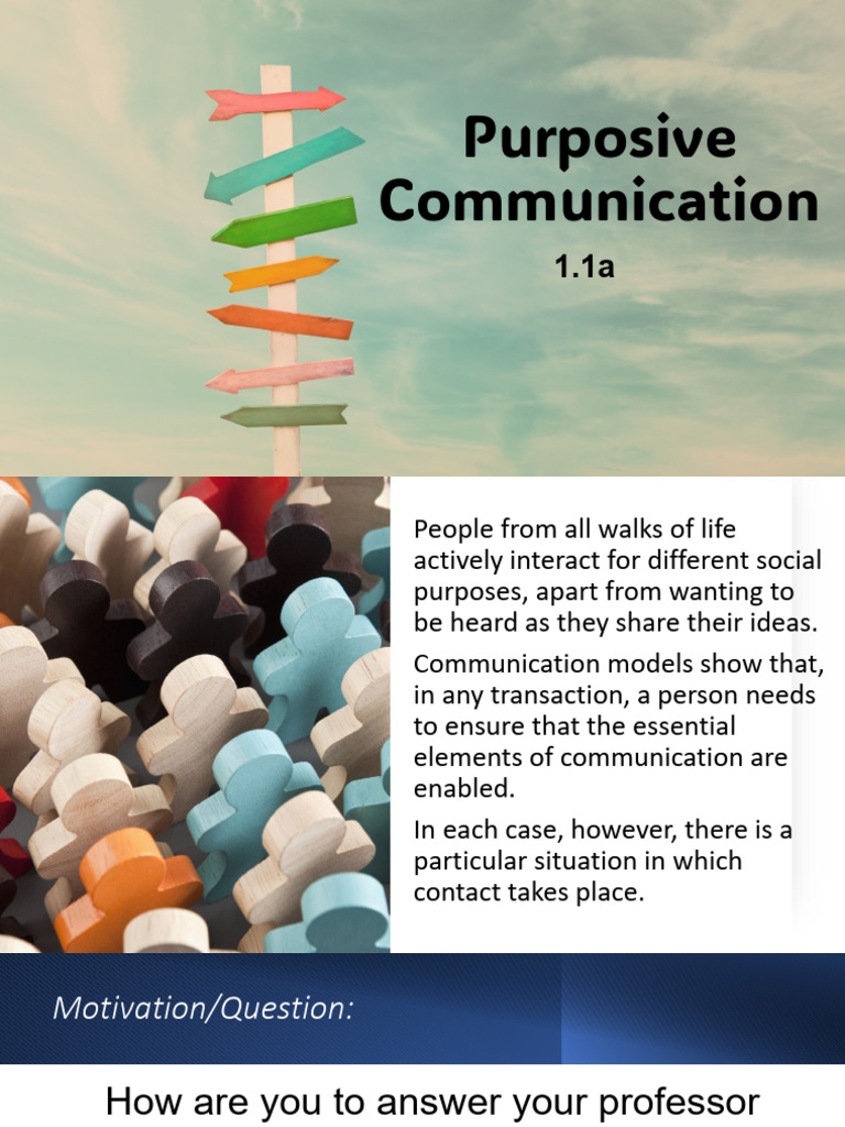 1.1a Purposive Communication | PDF