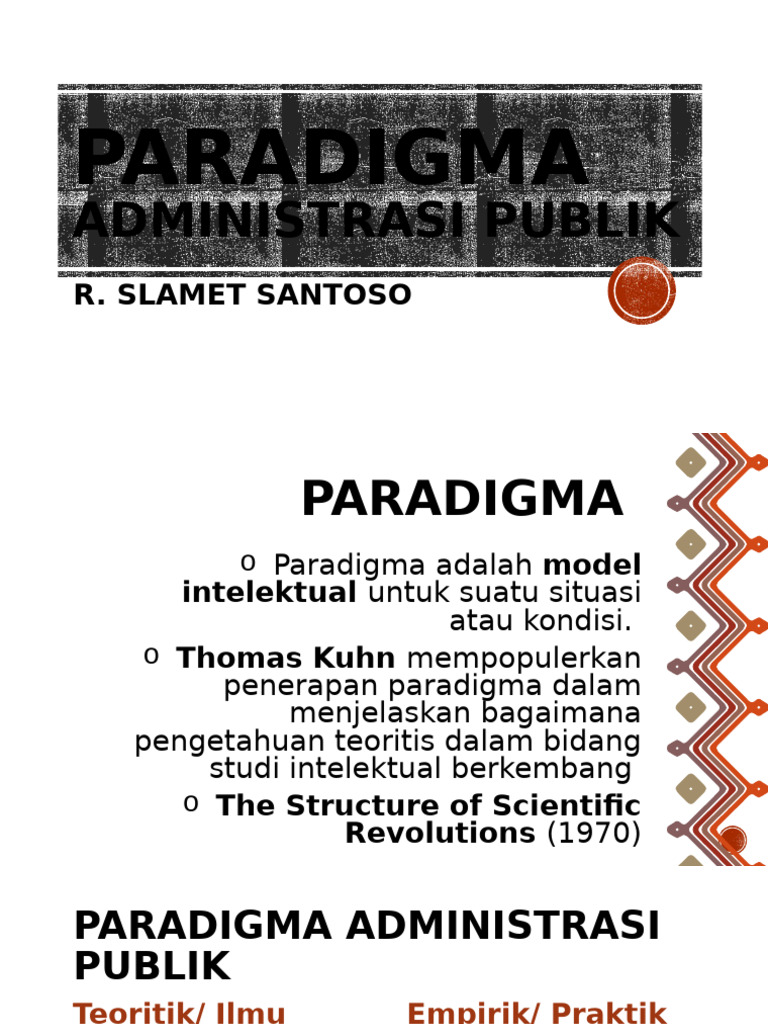 PIAP PB 2.2 Paradigma Administrasi Publik | PDF