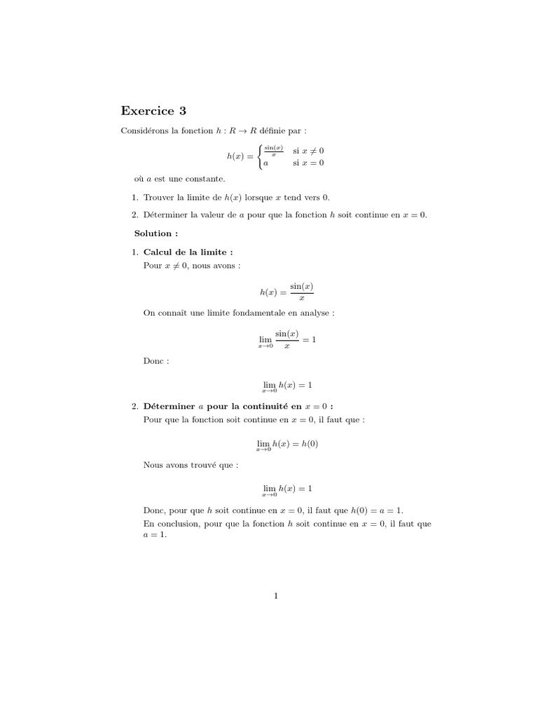 Exercice 3 | PDF