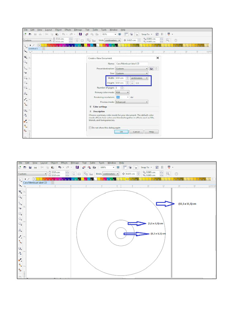 Cara Membuat Label CD DVD | PDF