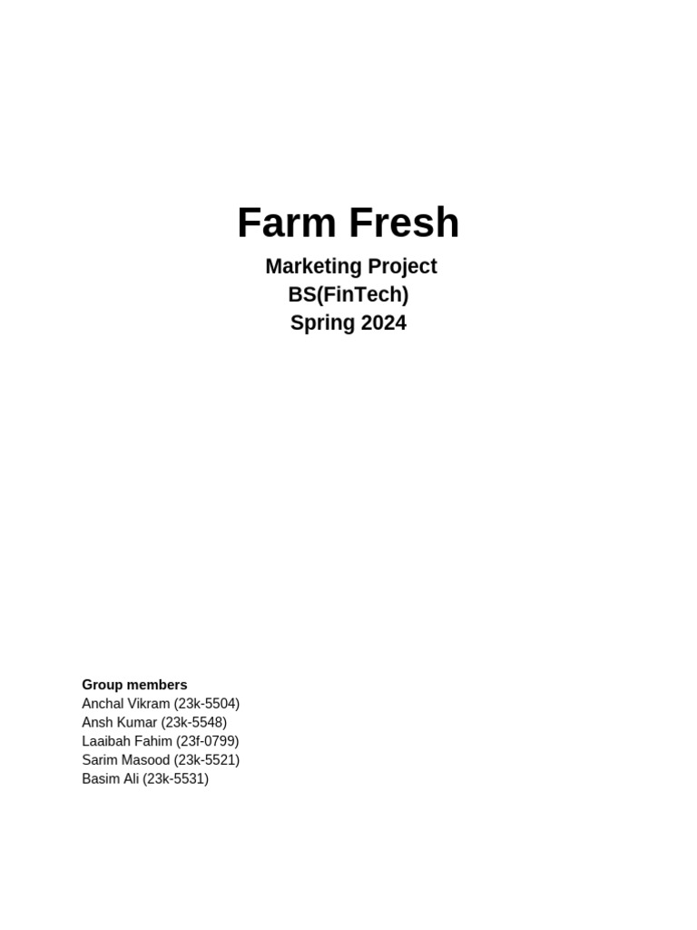 Farm Fresh | PDF