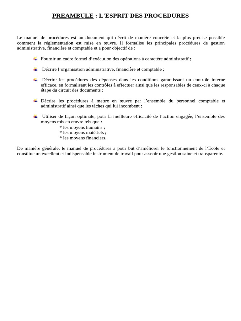 Manuel de Procedures Restaurant | PDF