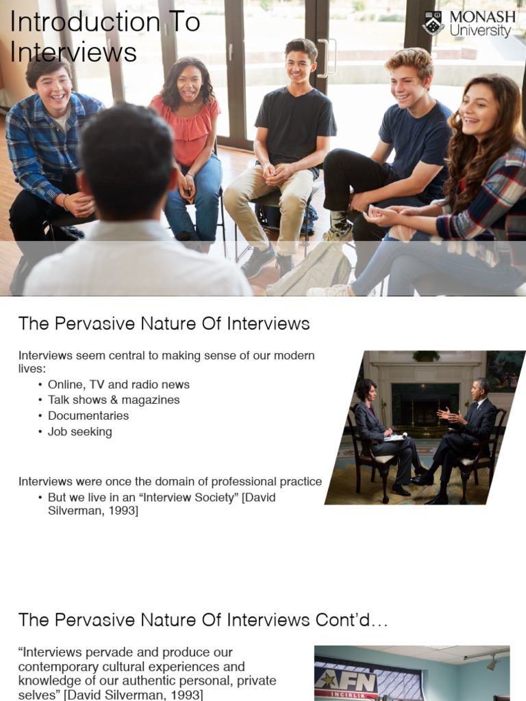 Introduction To Interviews | PDF