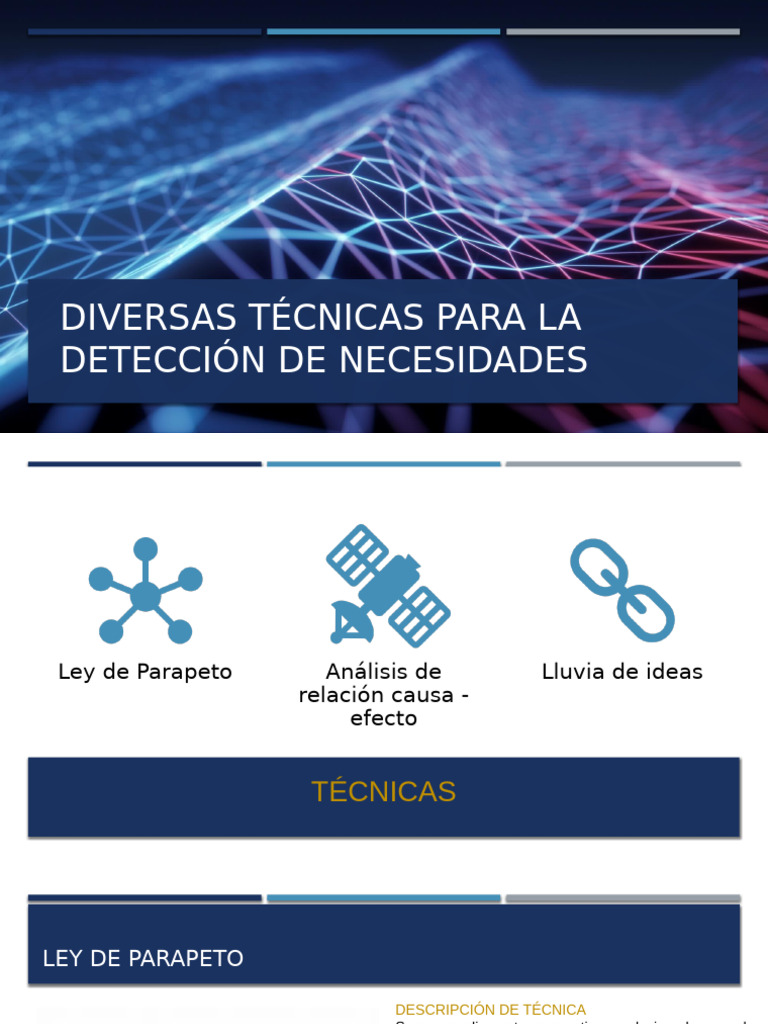 Diversas Técnicas para La Detección de Necesidades | PDF
