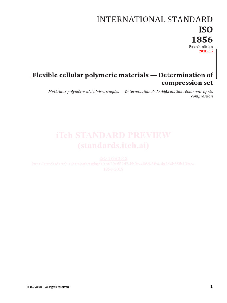 Iso 1856 2018 | PDF