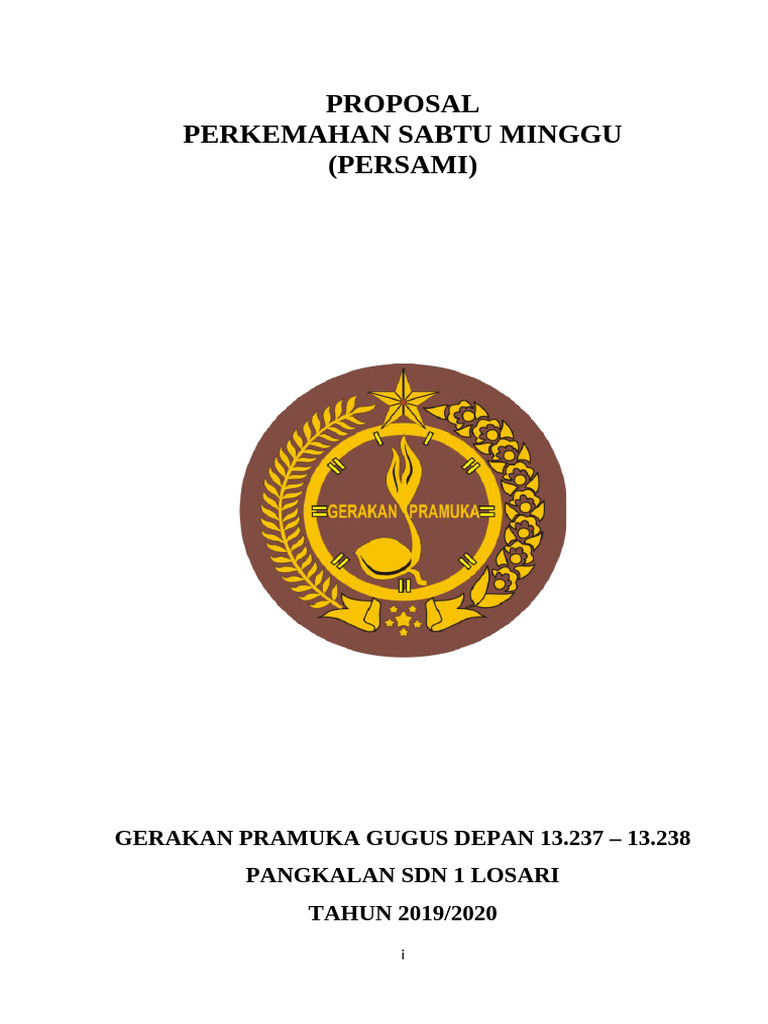 Proposal Persami SDN 1 Losari 2019 2020 | PDF