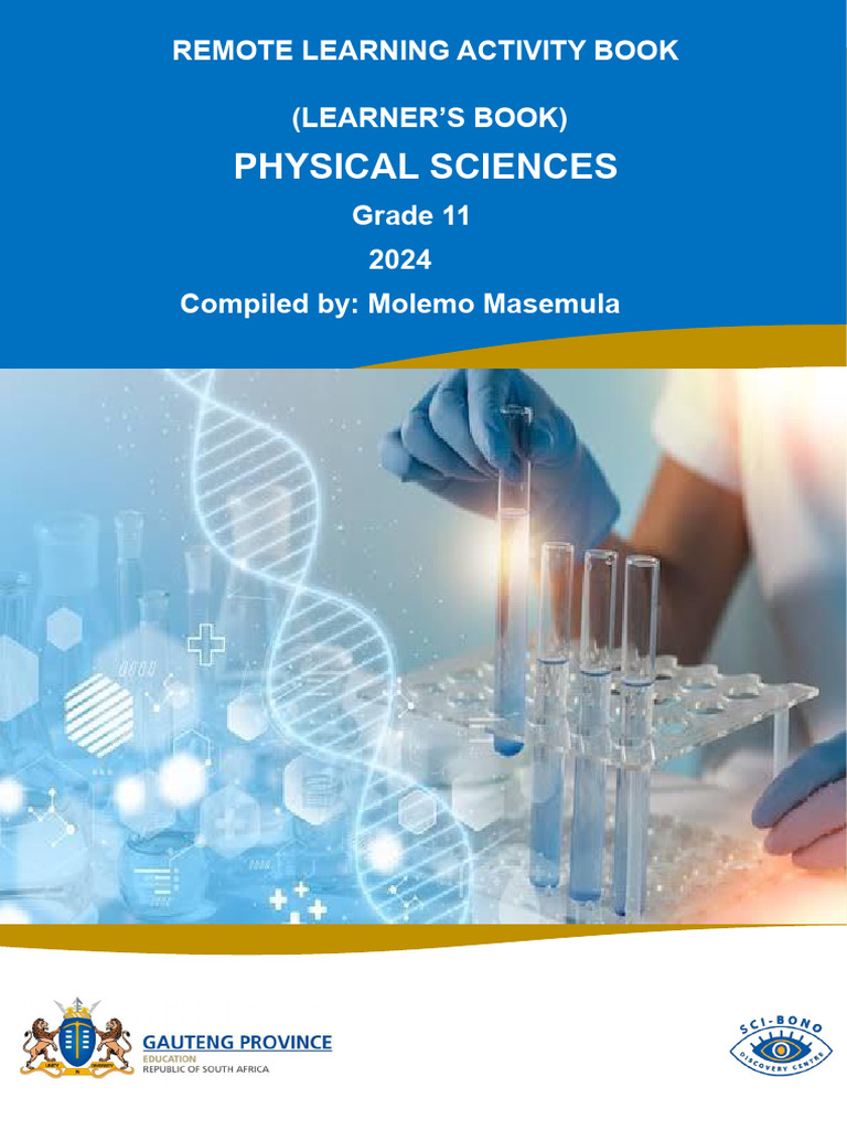 Physical Sciences Relab (Learner's Guide) 2024 | PDF
