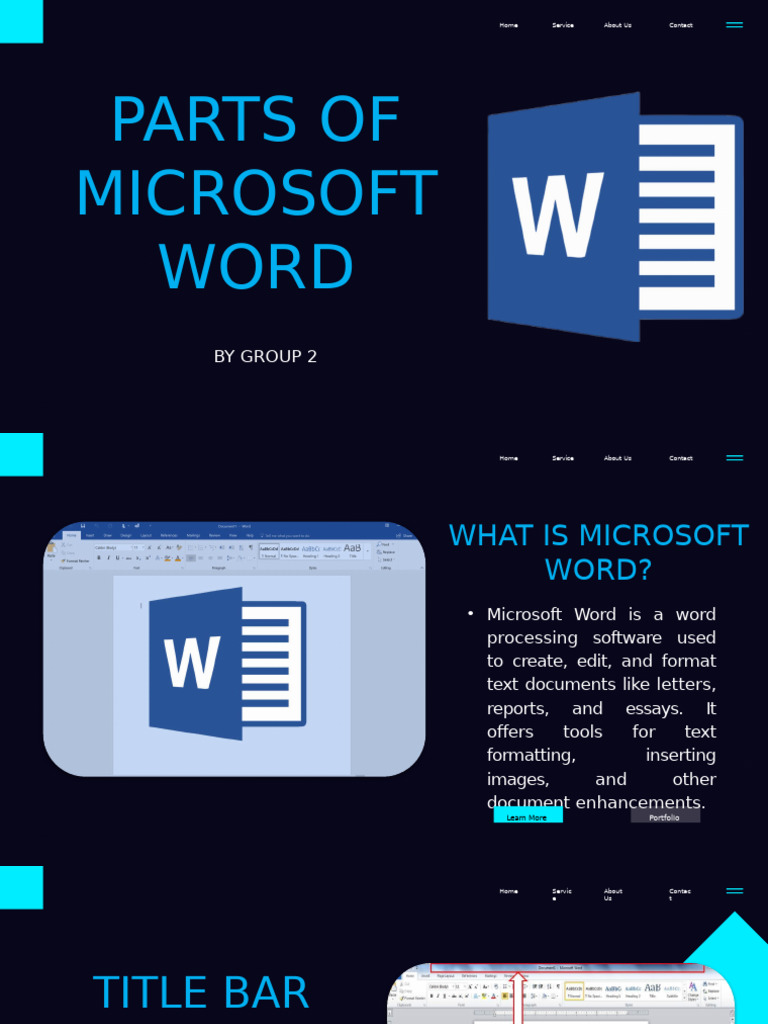 Parts of Microsoft Word | PDF