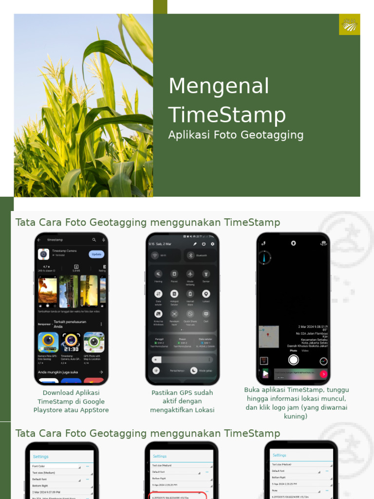 Mengenal TimeStamp - Aplikasi Foto Geotagging | PDF